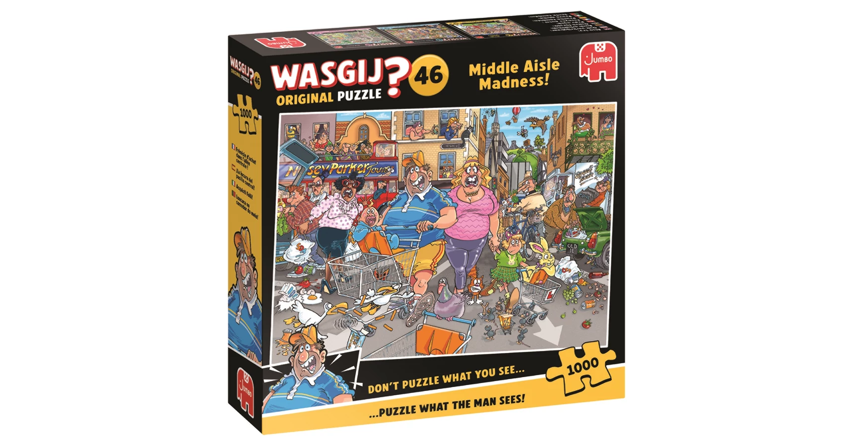 Jumbo Wasgij Original 46 - Middle Aisle Madness! 1000 darabos kirakó